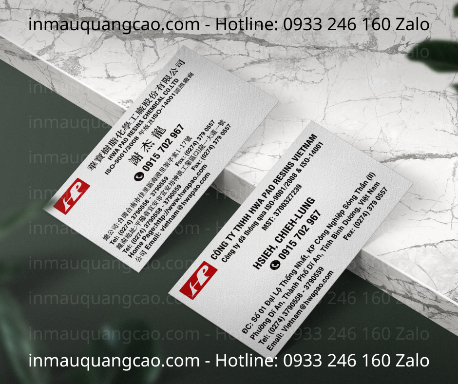 In card visit, danh thiếp tiếng trung tại Bình Dương, in tờ rơi màu rẻ